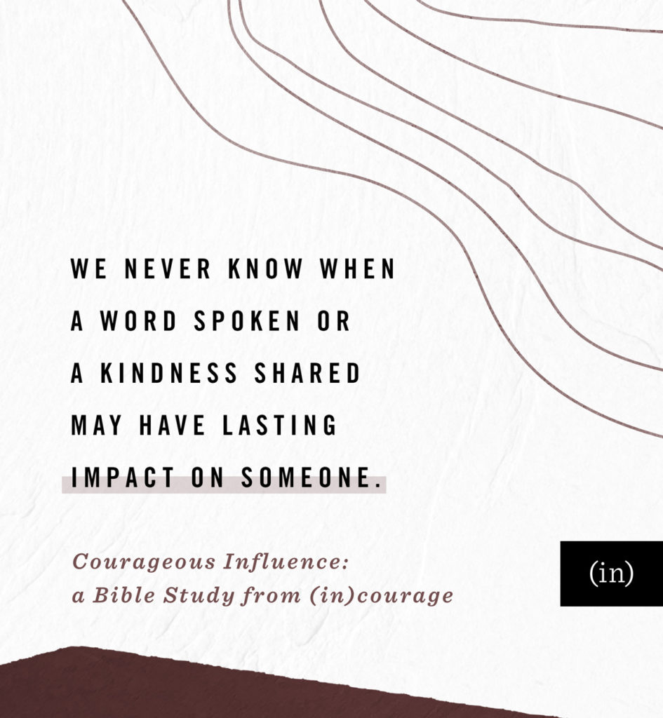 Be Generous with Your Influence – (in)courage